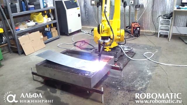Резка металла плазмой при помощи робота FANUC.mp4