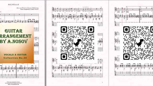 Michelle (J.Lennon-P.McCartney) Ноты для вокала и гитары