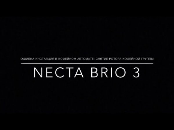 Инстаяция; РОТОР кофейного аппарата Necta Brio 3