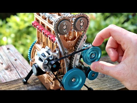 Сборка  мини-двигателя ТОЙОТА