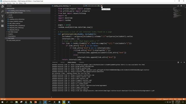 Python Web Scraping Tutorial 13 – Crawling Across the Internet – смотреть онлайн видео от Python ...
