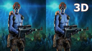 Rogue Trooper 3D video 1 SBS VR box google cardboard