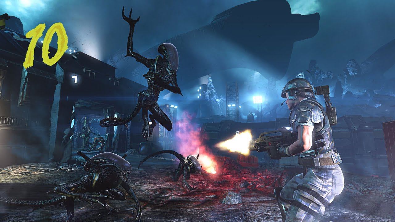 Aliens: Colonial Marines Часть 10 - Королева (Финал)
