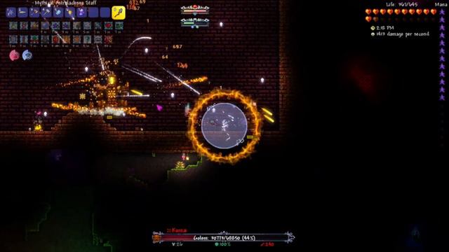 How to beat Golem in Master + Death mode with ALL CLASSES (Terraria ...