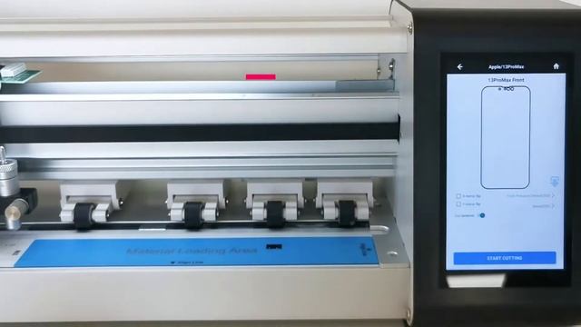 Screen protector making machine instruction- Setting film size ...