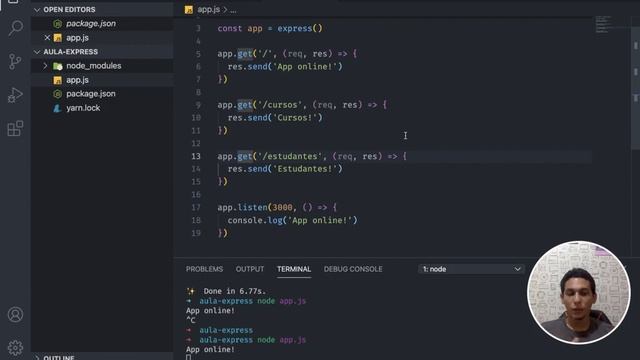 Aula 1 | 1 - Criando o primeiro App completo com Node | js Postgres e front com Javascript puro ...