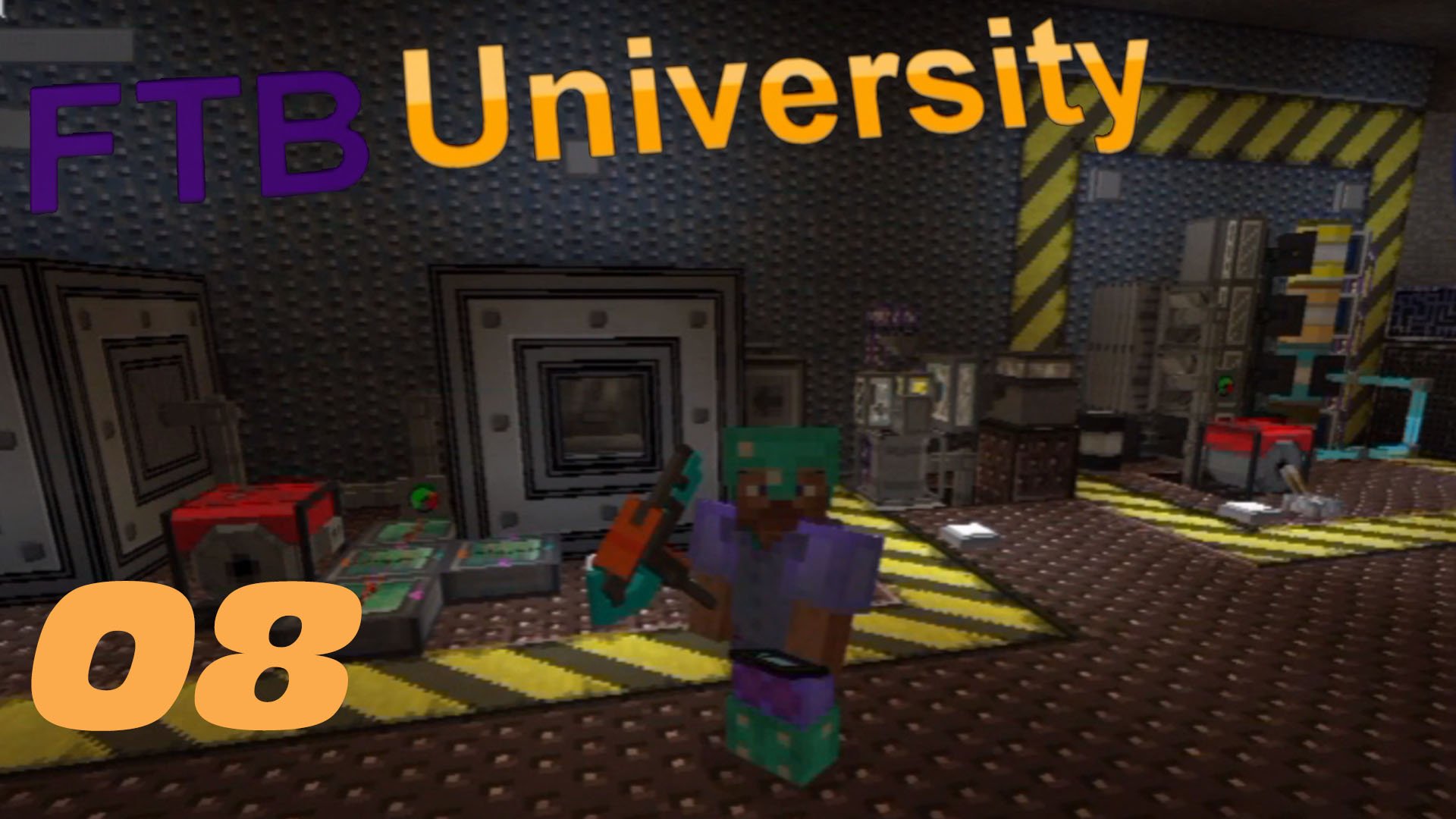 FTB University Lp Ep #8 Получение пластика, настройка Pressure chamber из Pneumatic craft