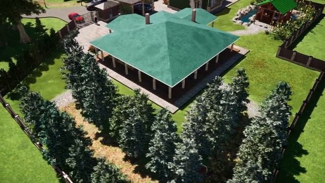 3d -анимация строительства и ландшафтного дизайна