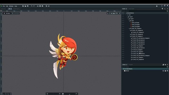 Подготовка и импорт Слоёв в Dragon Bones