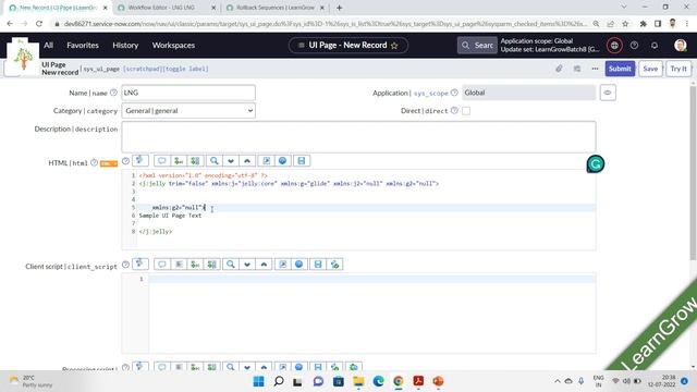 Day7 | ServiceNow Scripting - Jelly Script - UI Pages - UI Macros | Learn From Functional ...