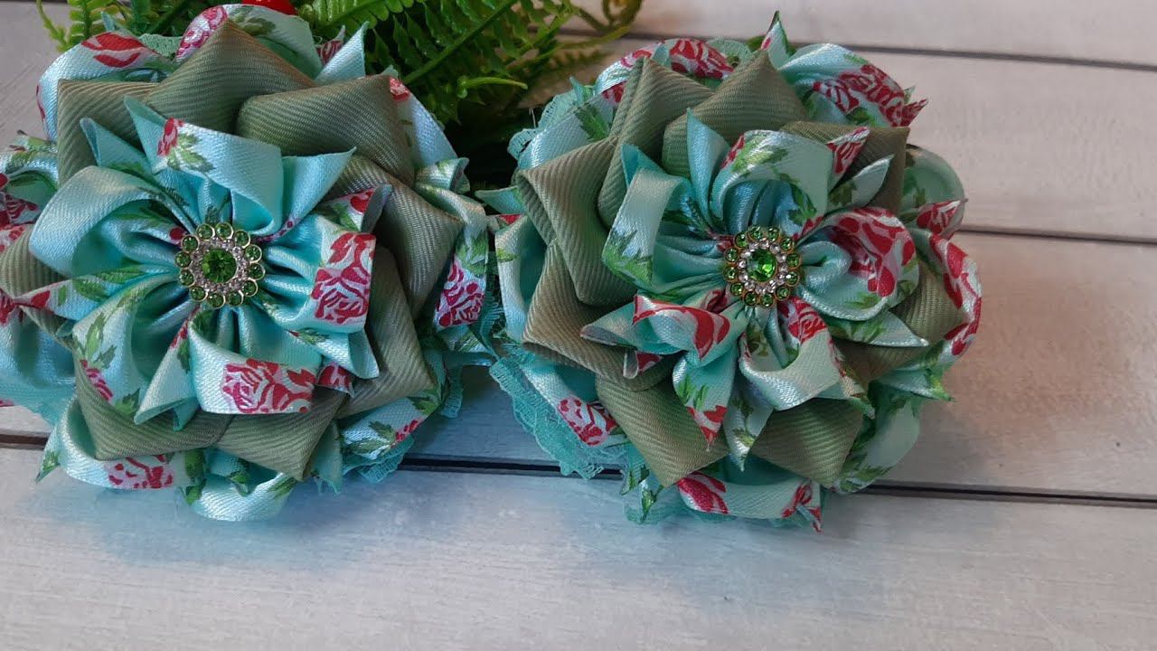 МК. Пышные, яркие бантики в цветочек. Подойдут, как на повседневку, так и на любой праздник.