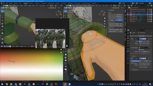 Создание анимационного персонажа в Blender. часть 9