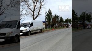 Мерседес сбил школьника.