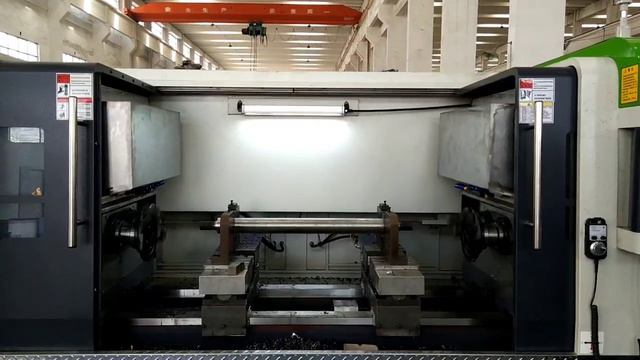 центровально-подрезной станок - Двусторонний поворотный наружный круг