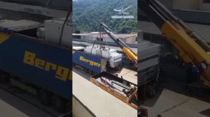 Погрузка туннельной печи для транспортировки