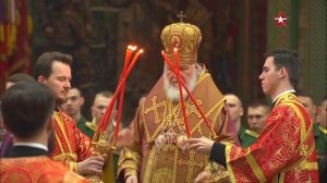 Божественная литургия в Главном храме ВС РФ