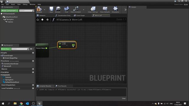 Unreal Engine 4 Tutorial - RTS Part 1 RTS Camera Scrolling