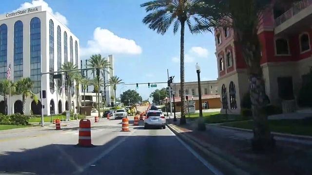 Driving through Downtown Lakeland, Florida смотреть онлайн видео от ...