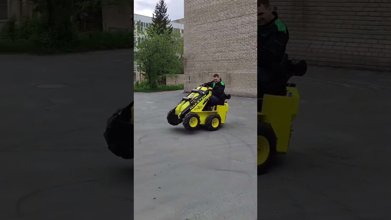 Новинка! ❯ Мини-Погрузчик MAKSTEM MAX450 ❯ #минипогрузчик #сделановроссии #коммунальнаятехника