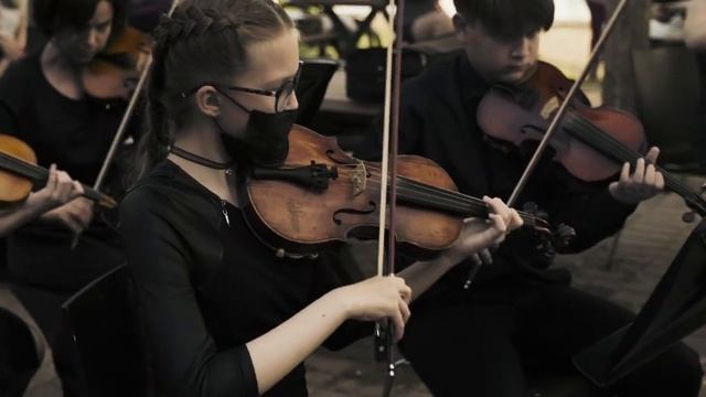 Сибирский юношеский оркестр. Репетиция на о. Татышев