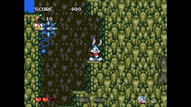 Tiny Toon Adventures, тур водопад. sega mega drive эмуль на телефон