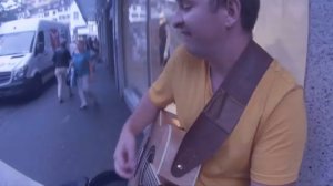 Guitar Street Perfomance in Basel (*Swiss*) (Уличное выступление в Базеле, Швейцария)