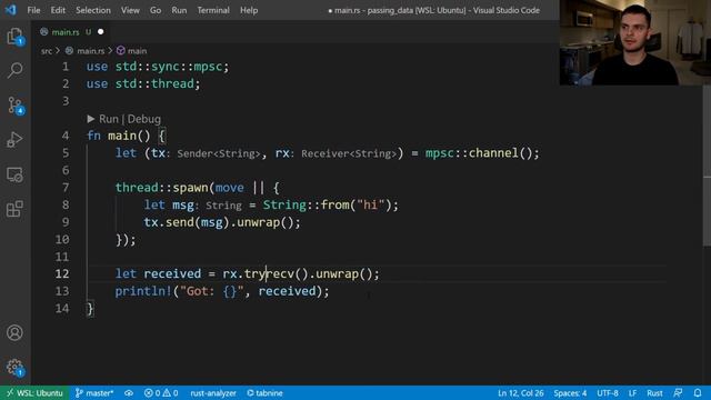 29. Concurrency in Rust - Message Passing