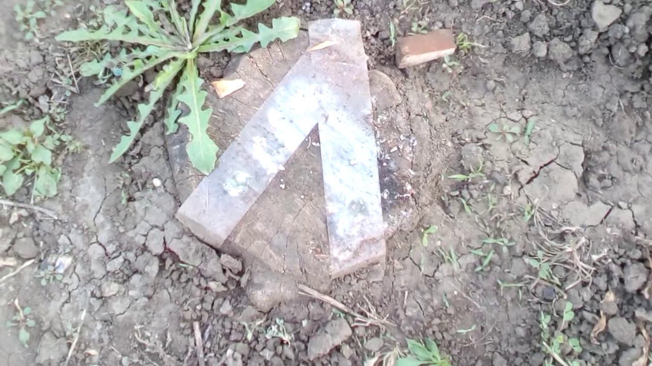 Удаление пеньков на огороде с помощью ВЕШЕНОК! Часть 2