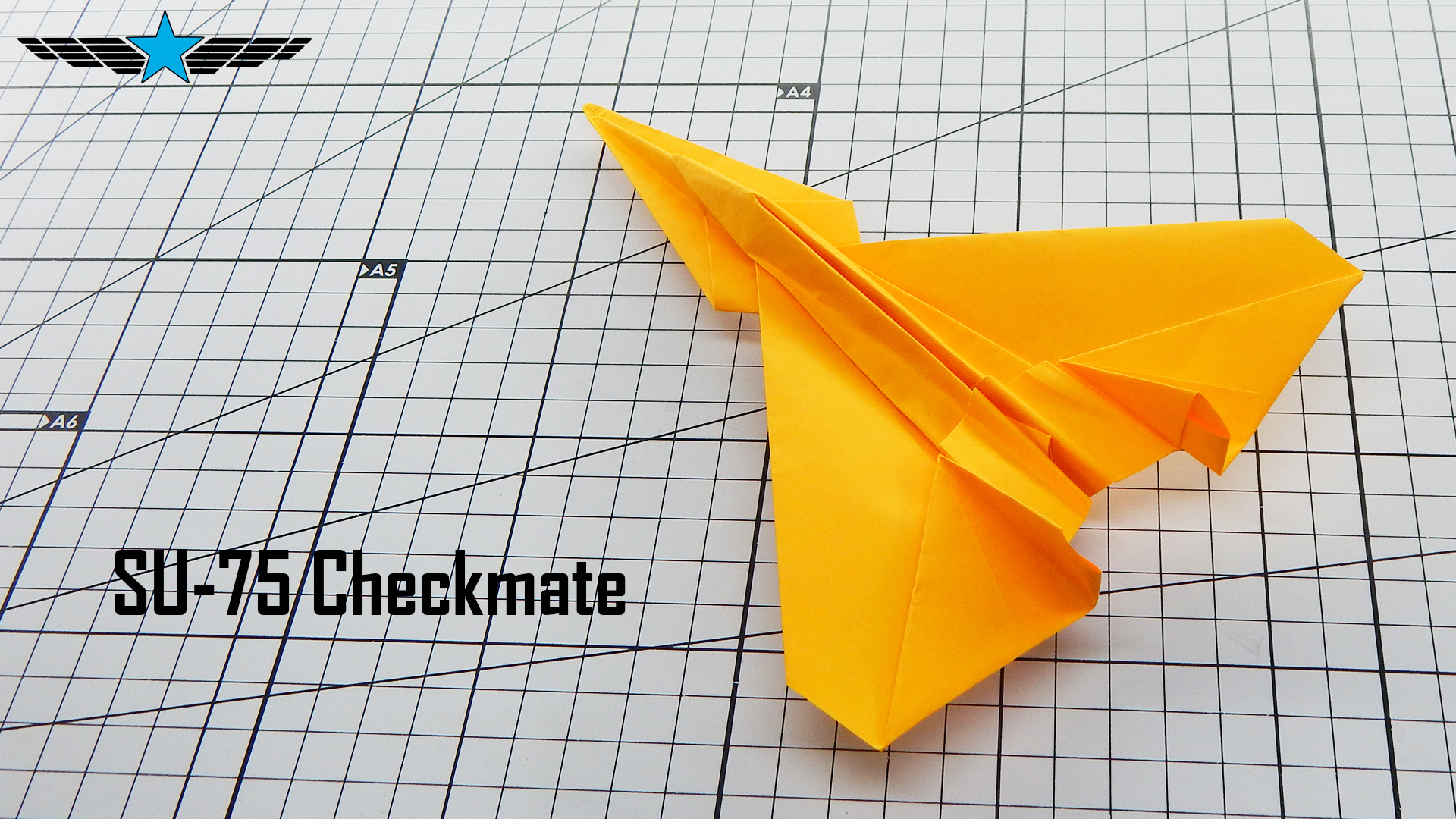 Создание Су-75 "Шах и Мат" - Оригами Истребитель