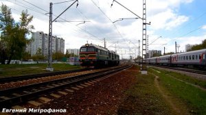 Тепловоз 2М62У-0040 (ТЧЭ-2) следует резервом.