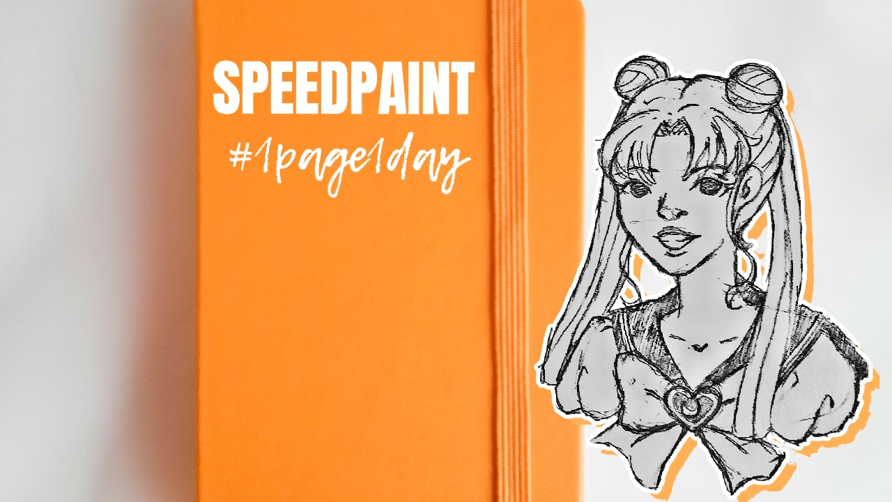 Рисую Усаги Цукино/Спидпейнт #2/#1page1day