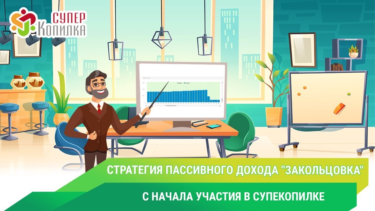 Стратегия пассивного дохода "Закольцовка" с начала участия в СупеКопилке