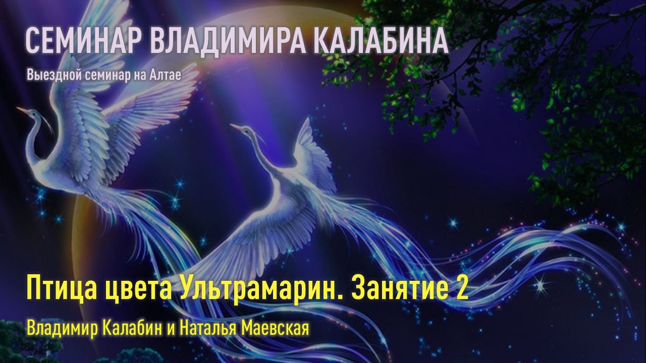 Птица цвета Ультрамарин. Семинар на Алтае. Часть 2
