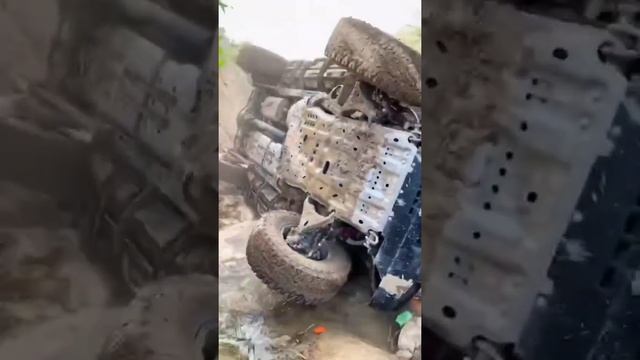 Terrible accident off road moment