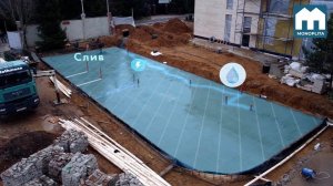 Строительство здания на монолитном фундаменте 250 м² / Рублевка, Московская область / Моноплита