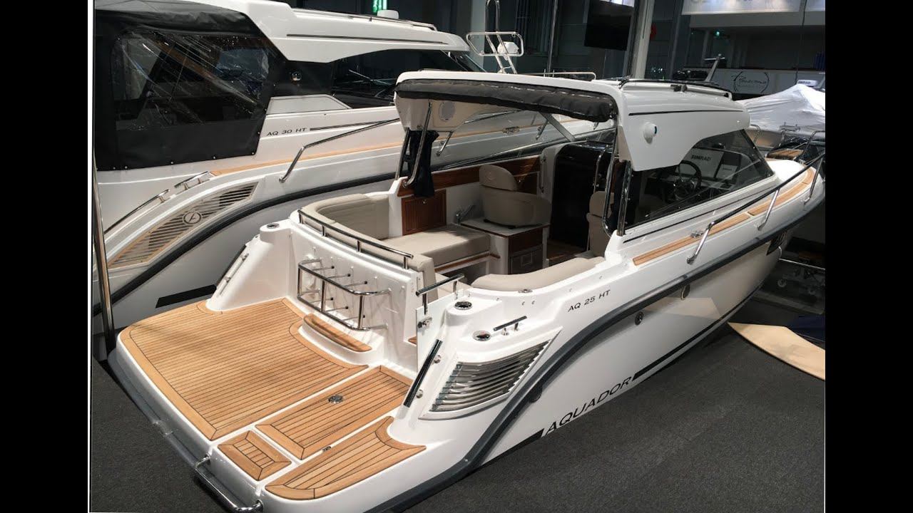 Полный обзор финского катера Aquador 25 HT | Range Marine