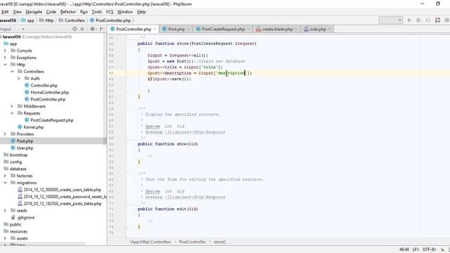 Laravel 5 6 Tutorial Insert Update Delete Part 3 смотреть онлайн видео от Php и Css в