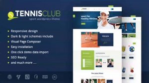 Tennis Club | Sports & Events WordPress Theme | Themeforest Website Templates and Themes