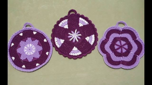 Прихватки крючком