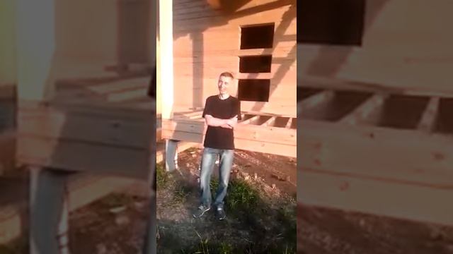 Дом из проф. бруса 10х10 м из 140х190 мм, построенный в Костроме в мае 2020