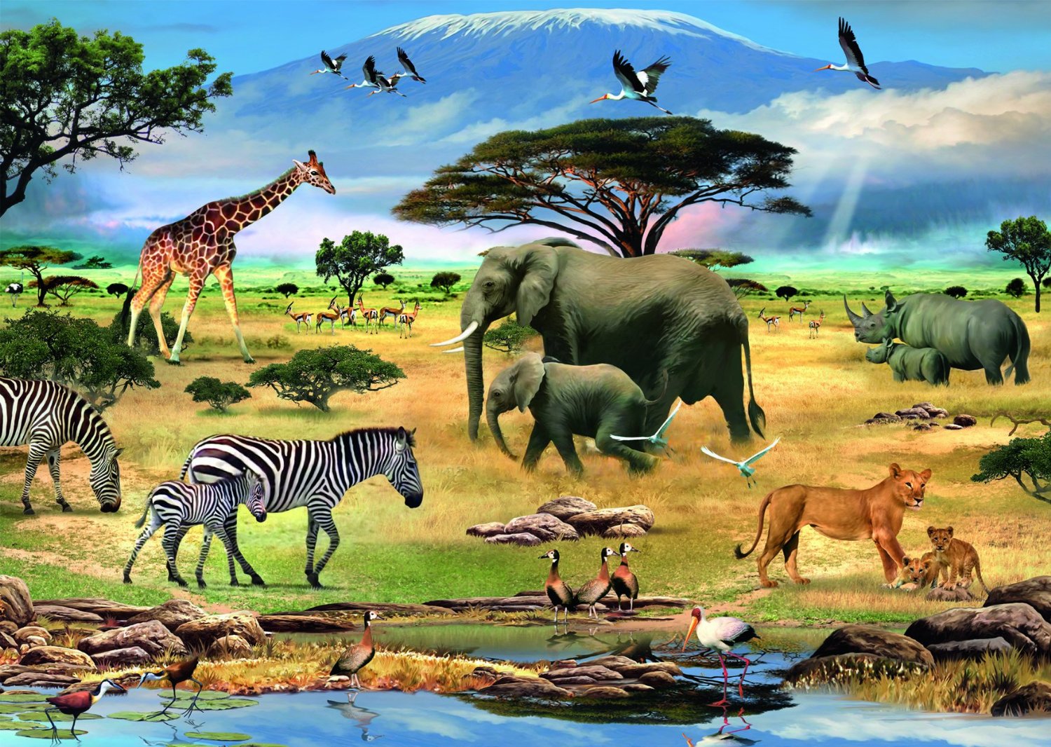 Учим животных африки(learn African animals)