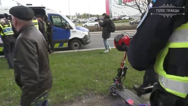 Эстония. Таллин. Полиция перепутала флаг BMW и России. Испанский стыд. Русофобия в Европе. Прибалты.