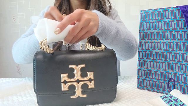 Unboxing | Tory Burch Eleanor Small Chain Bag | 토리버치 엘리너 가방 🛍 ...