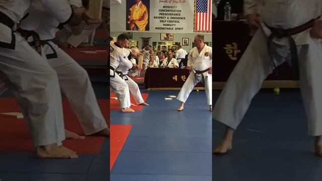 Grandmaster Testing - Breaking section (back kick)