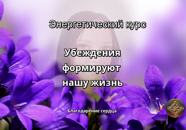 Энергетический курс УБЕЖДЕНИЯ - ФОРМИРУЮТ НАШУ ЖИЗНЬ!