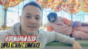 НЕОРДИНАРНЫЙ ОБЗОР! На самокате с шимпанзе по фойе Астанинского цирка