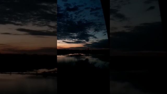 Красивый закат. Угольная гора.