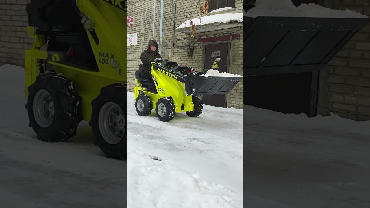 Ковш Челюстной ❯ Мини-Погрузчик ❯ MAKSTEM ❯ #минипогрузчик #madeinrussia  #коммунальнаятехника