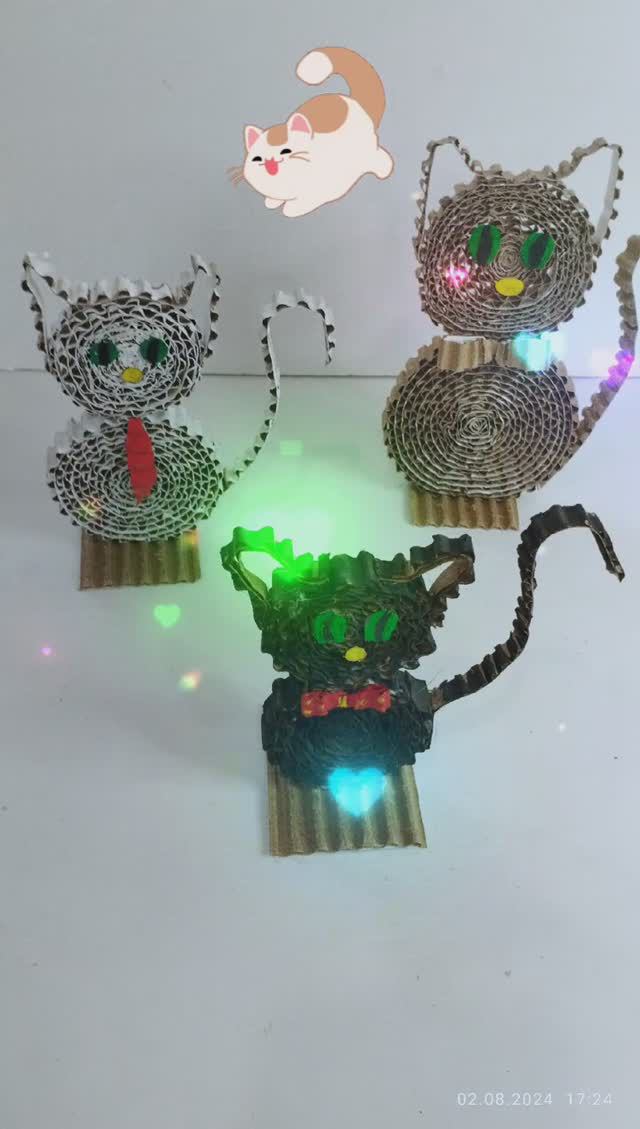 #diy #котята из картона.