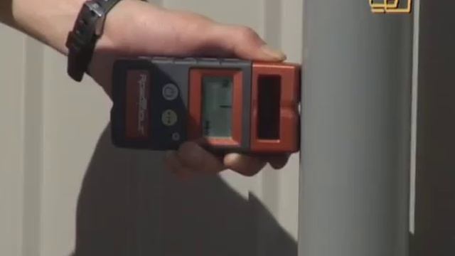 043 Контроль фундамента лазерным нивелиром